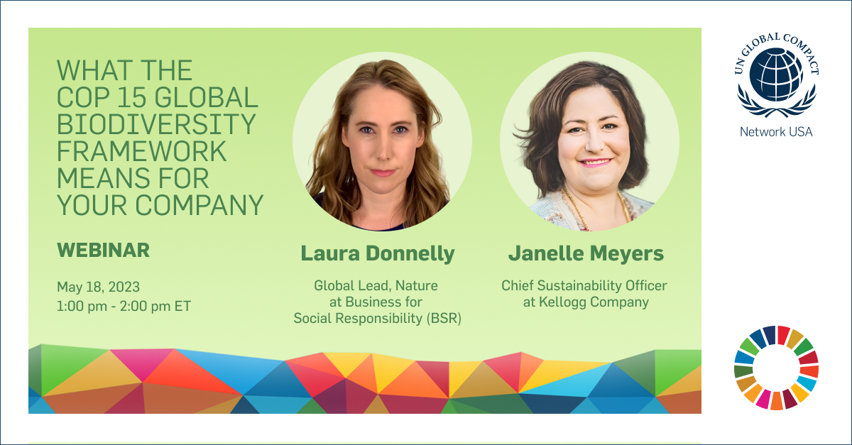 What the COP15 Global Biodiversity Framework Means for Your Company